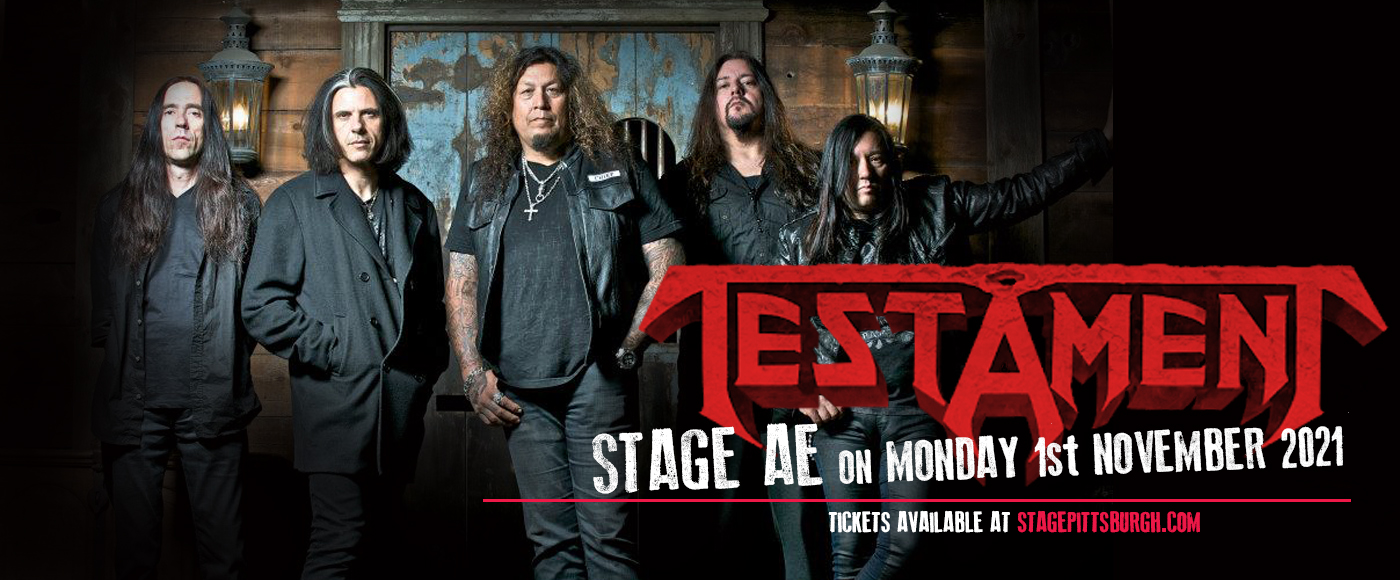 Testament Tickets | 9 May 2022 | Stage AE
